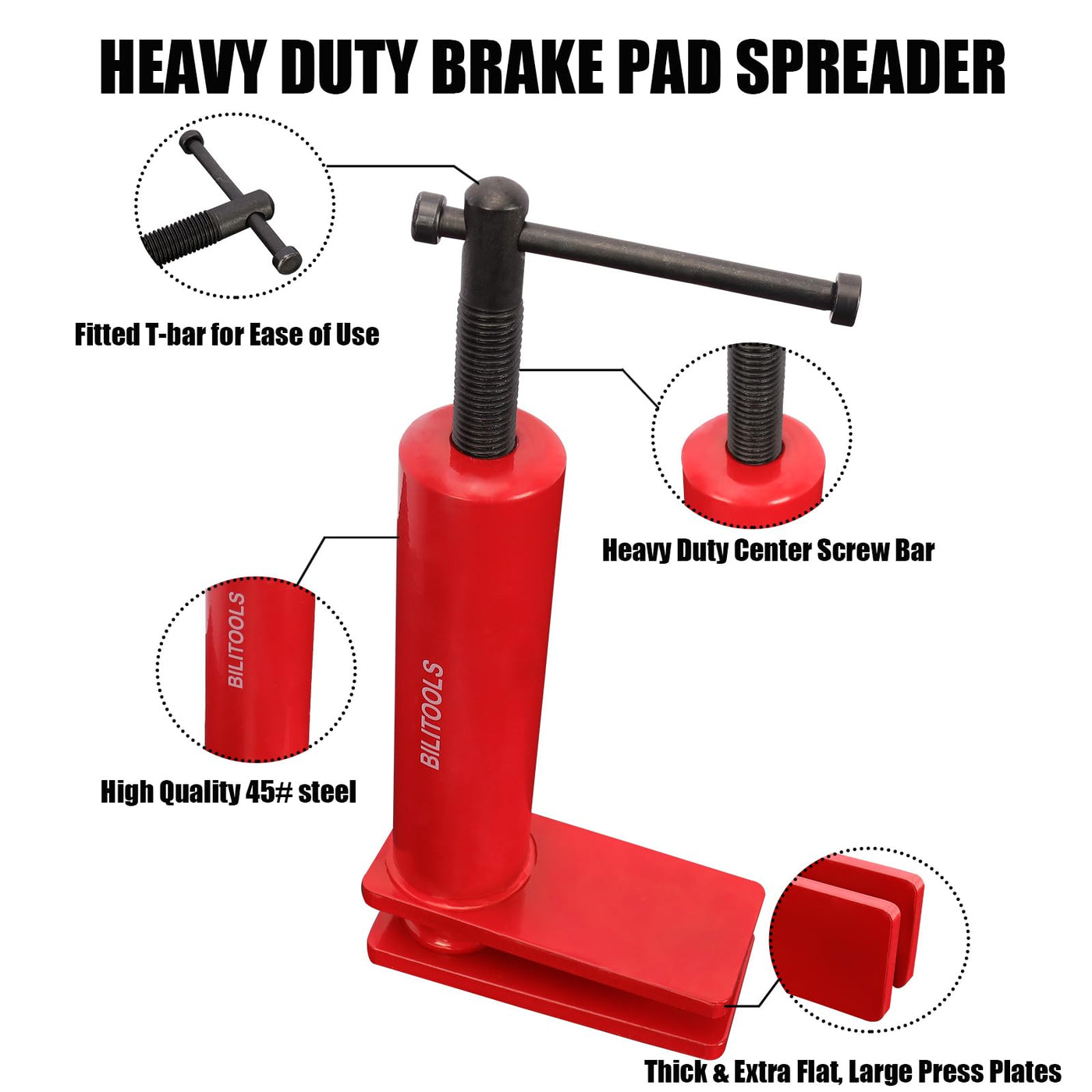 BILITOOLS Brake Caliper Tool for Multi-Piston Brake Pad Spreader Heavy