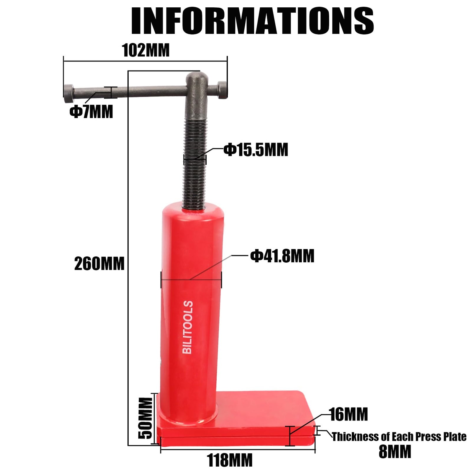 BILITOOLS Brake Caliper Tool for Multi-Piston Brake Pad Spreader Heavy