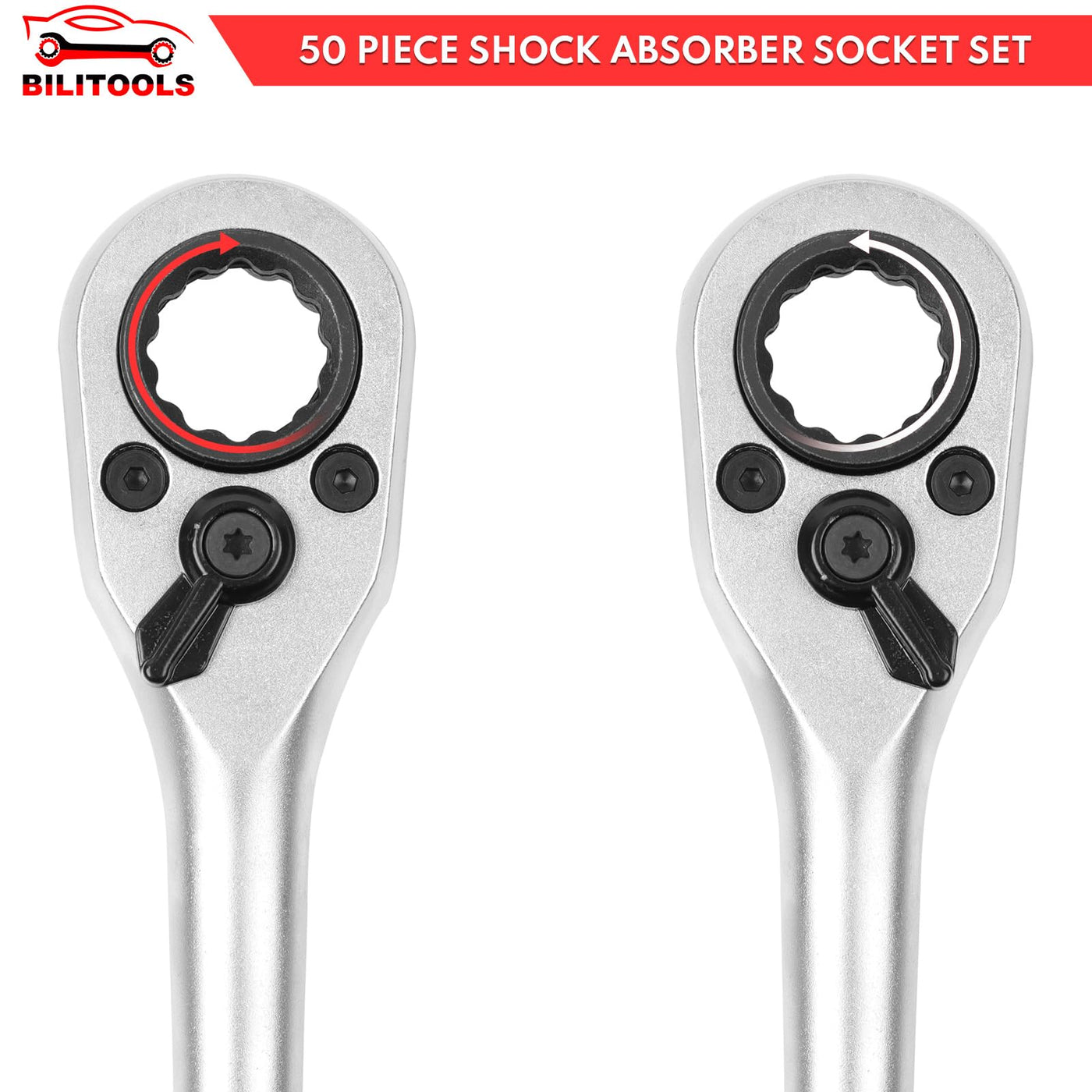 BILITOOLS Shock Absorber Strut Nut Removal Socket Tool 50-Piece Master