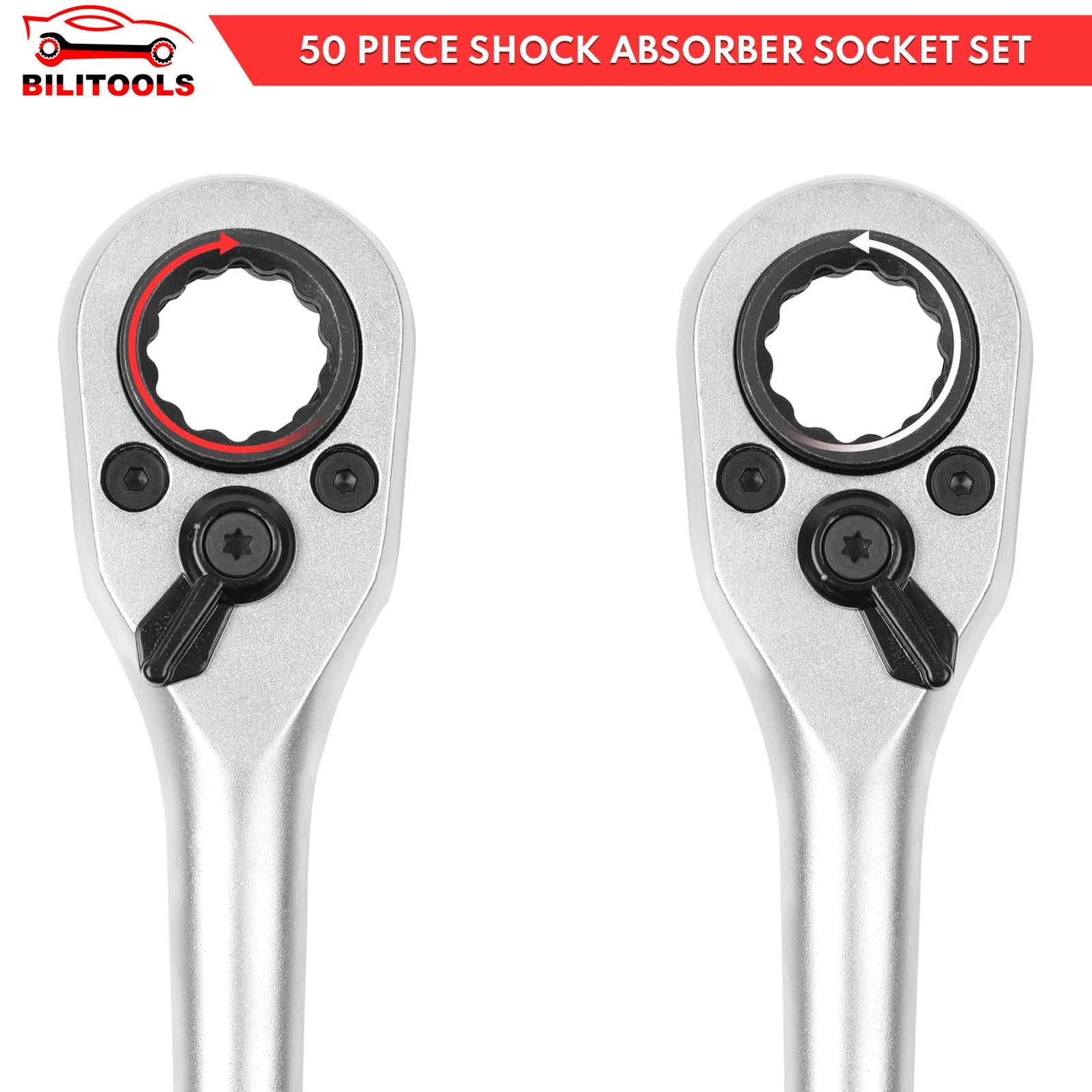BILITOOLS Shock Absorber Strut Nut Removal Socket Tool 50-Piece Master